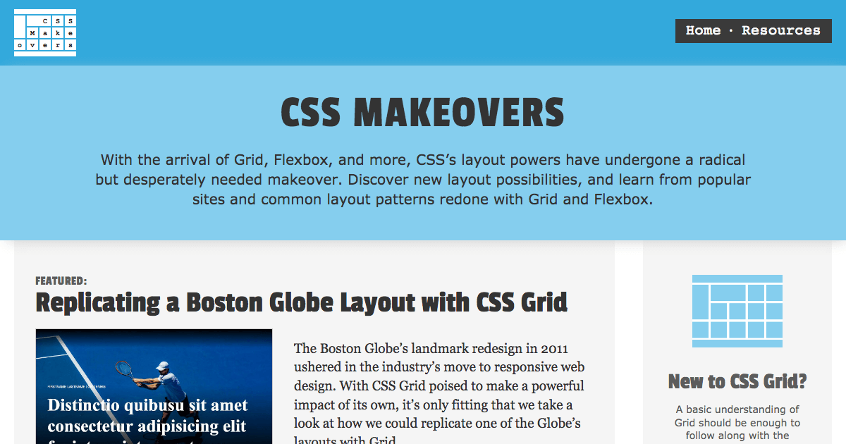 CSS Makeovers